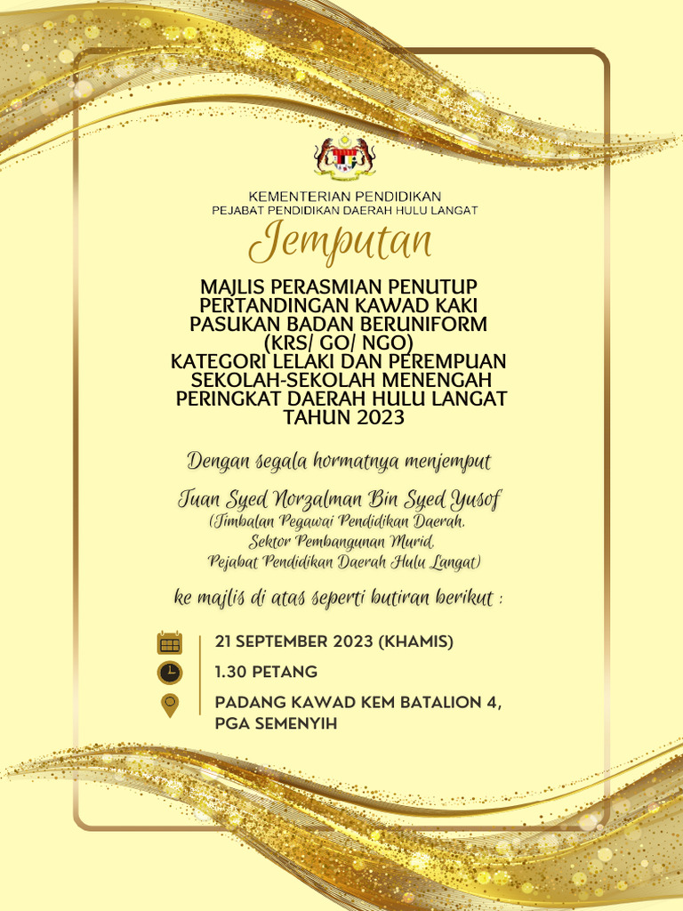 Kad Jemputan Perasmi | PDF