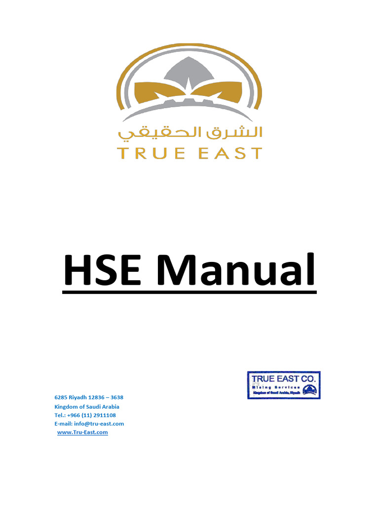 True East Mining Company - HSE Manual | PDF