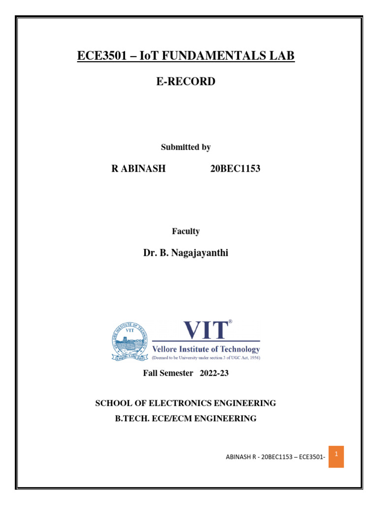 IoT Funda Final Report | PDF