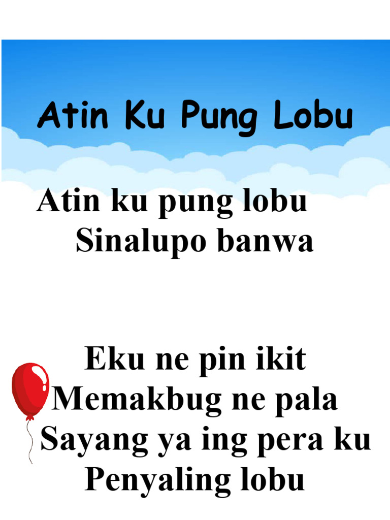 Atin Ku Pung Lobo | PDF