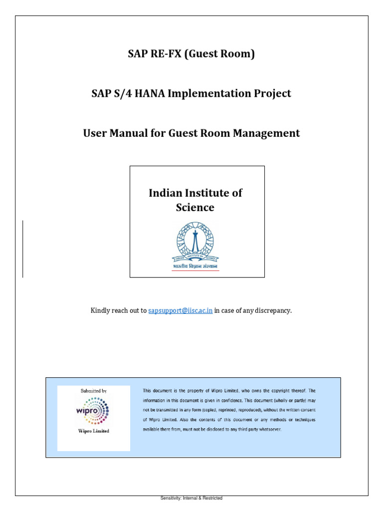 IISc User Manual Guest House V2.0 26.12.2020 | PDF | Software | Computing