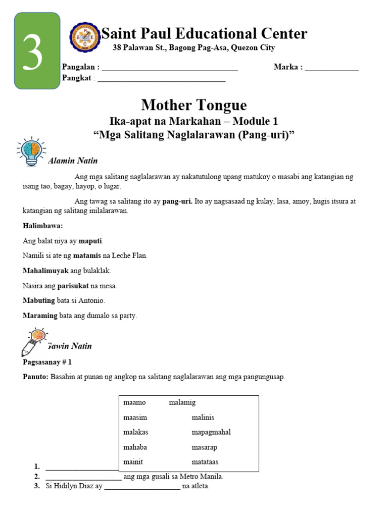 4th Quarter Modules | PDF