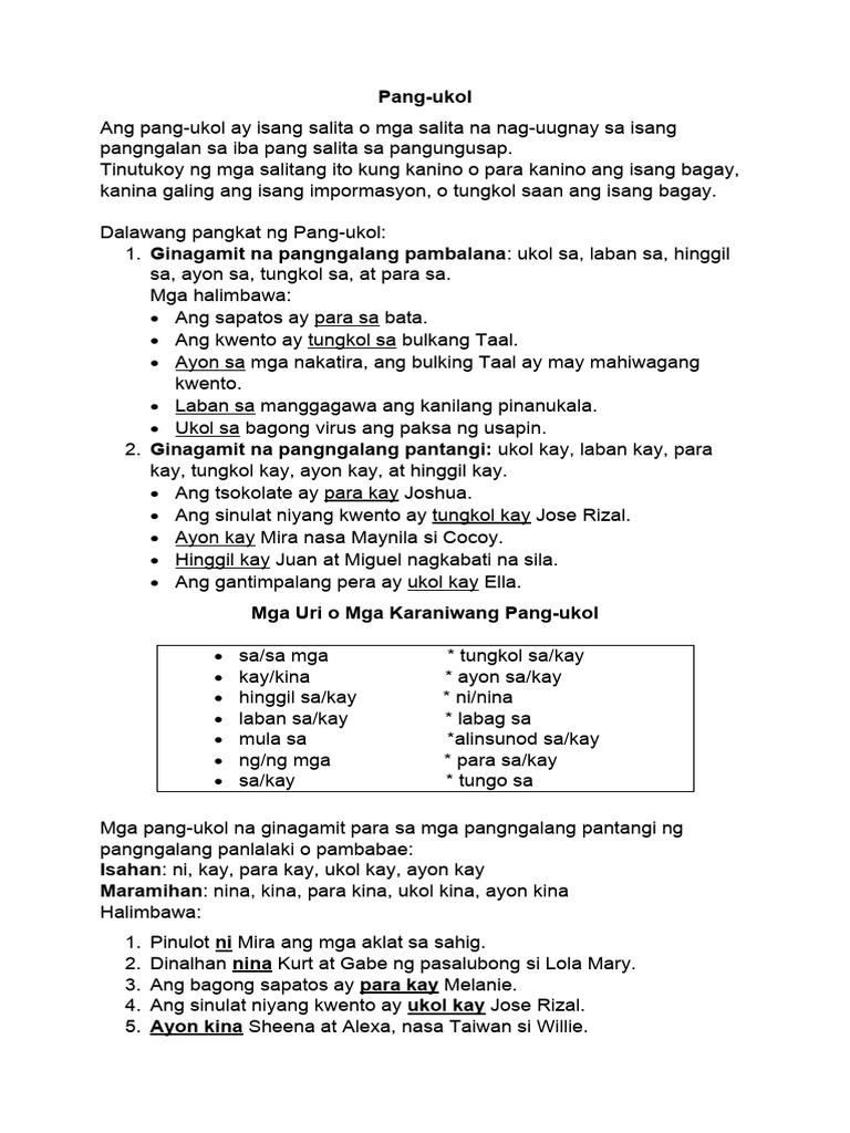 Pang Ukol 2 | PDF