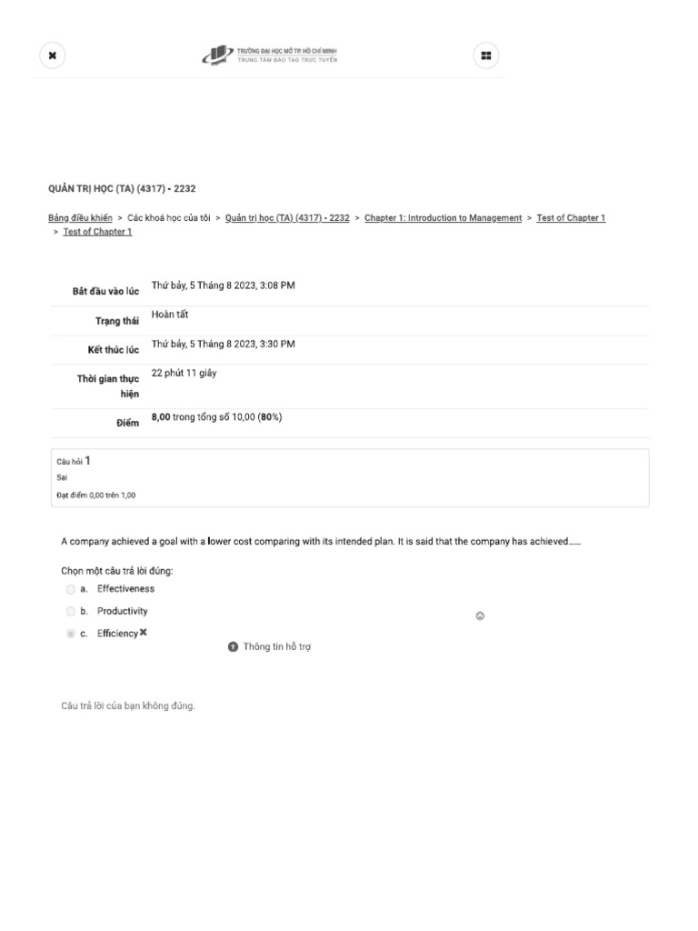 Test Unit 1. Management | PDF Test Unit 1. Management | PDF