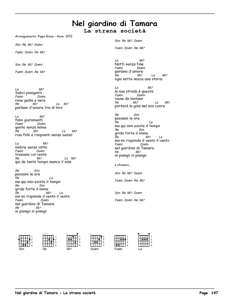 Nel Giardino Di Tamara: La Strana Società | PDF