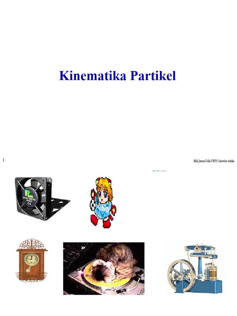 Bab 3 Kinematika Partikel | PDF
