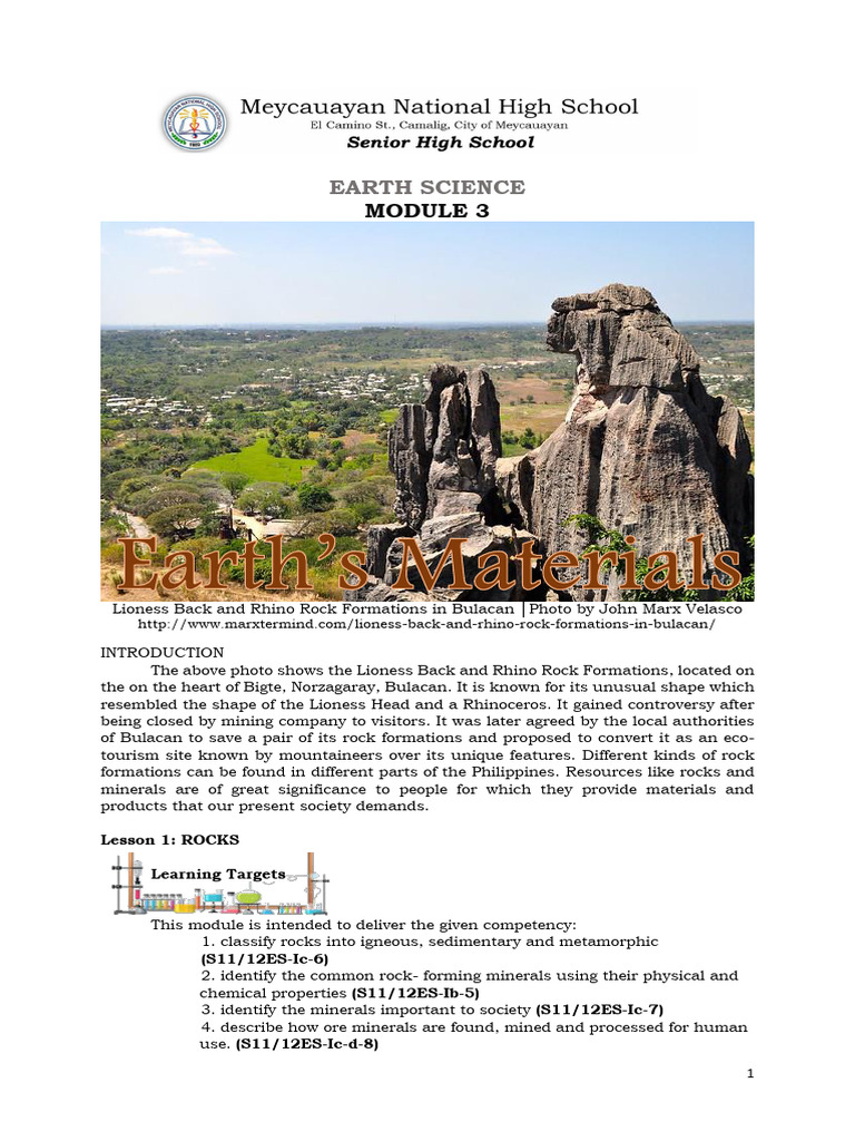 Core Earth-Science Module-3 Vitto | PDF