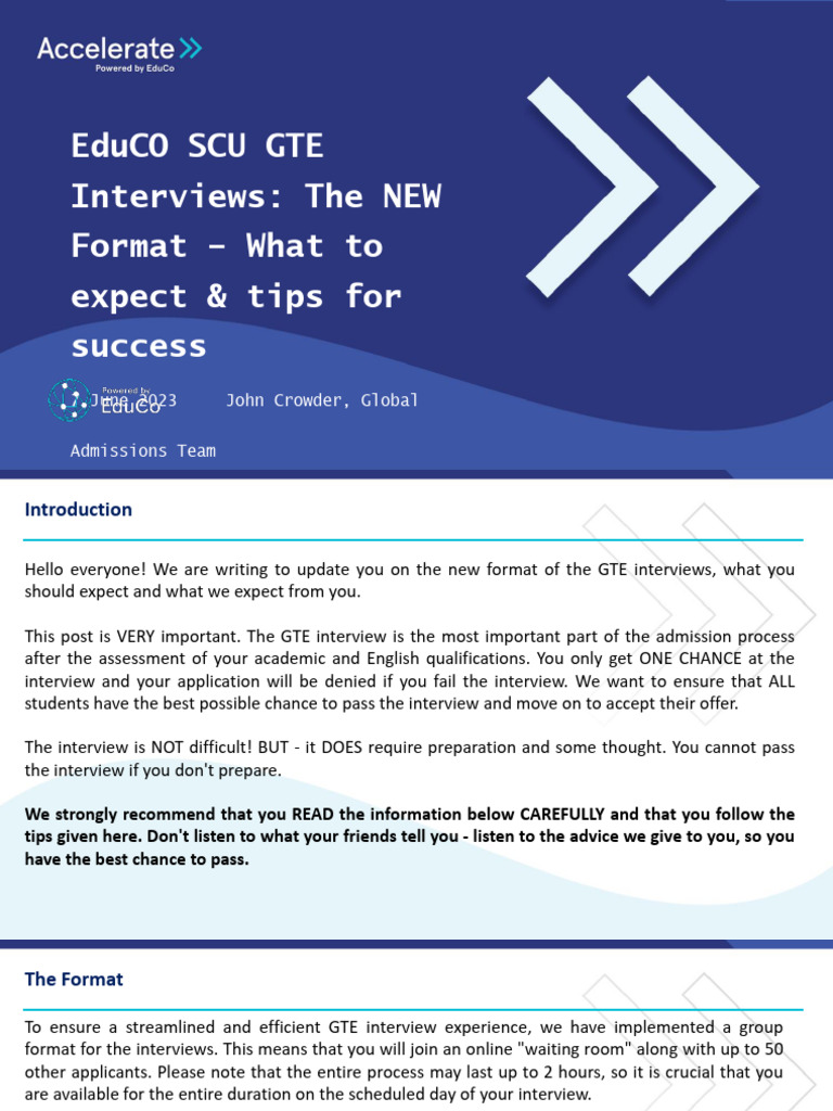 GTE New Format 7june 2023 v2 | PDF | Career & Growth