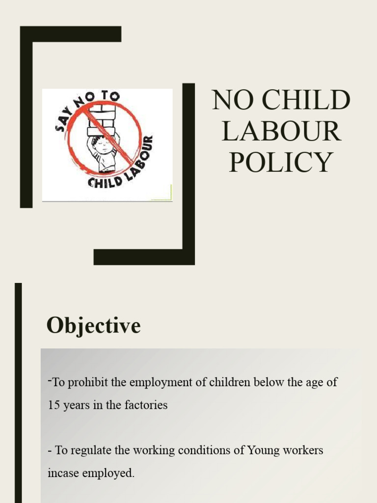 No Child Labour Policy | PDF