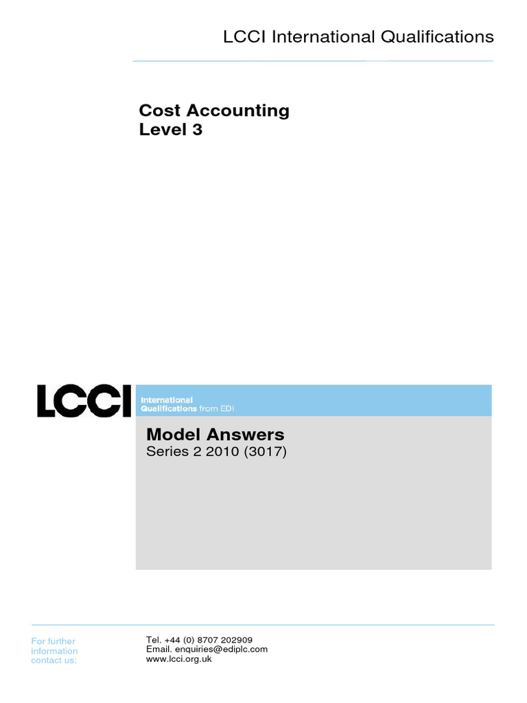 cost-accounting-level-3-pearson | PDF | Business Process | Marketing