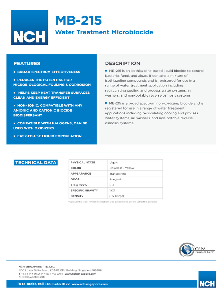 Brochure MB 215 | PDF