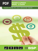 BSP PNG Personal Loan Application Form Updated | PDF | Loans | Banks