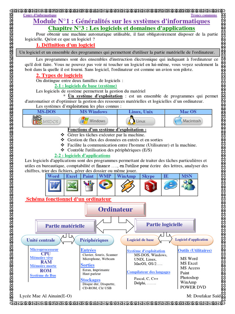 Module1 Chapitre3 | PDF