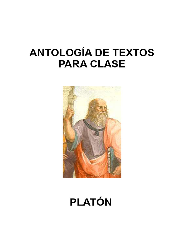 Antología de Textos de Platón | PDF | Platón | Alma