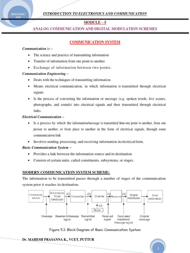 Besck104c 204c Iec Module5 Notes | PDF | Modulation | Frequency Modulation