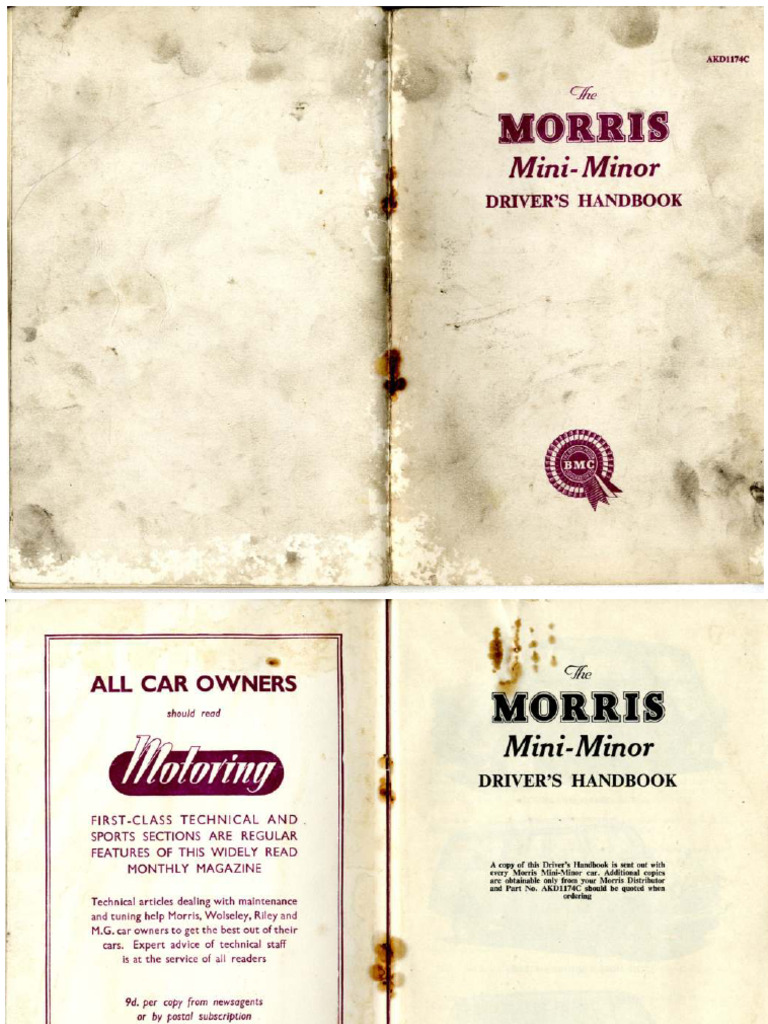 Moris - Mini Driver's Handbook | PDF