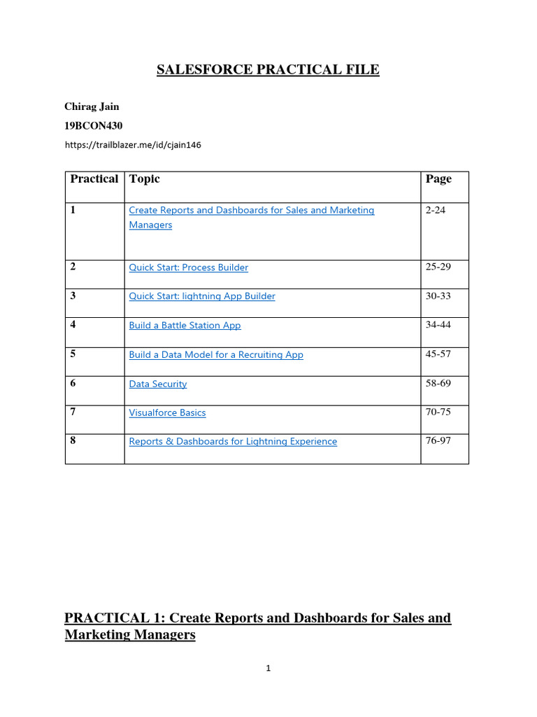 Salesforce Practical File | PDF Salesforce Practical File | PDF