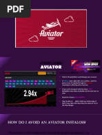 Aviator Strategy and Tips UPDATED | PDF | Gaming | Gambling