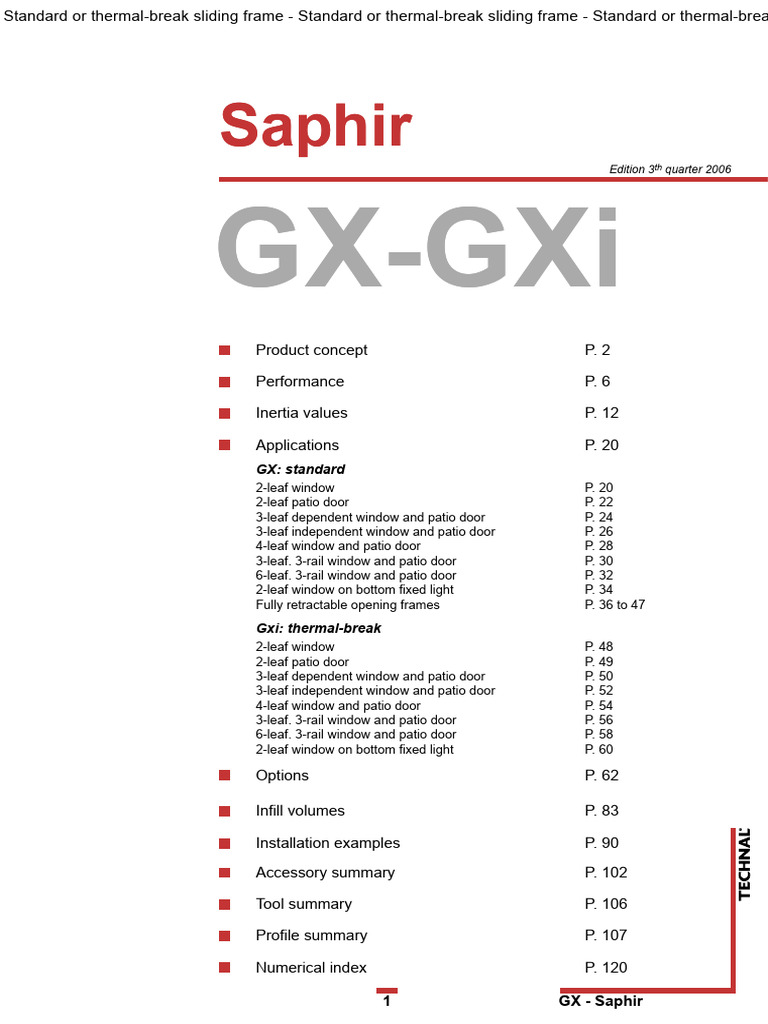 Saphir GX - Design | PDF