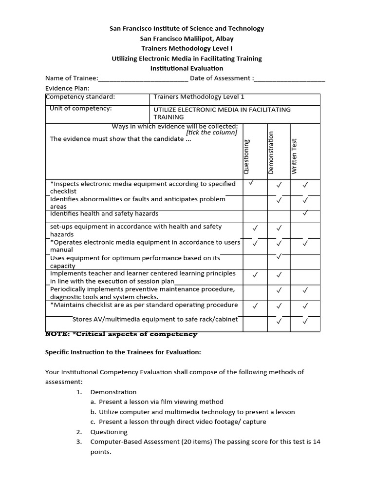 Electronic Media Training Evaluation | PDF | Computers | Technology ...