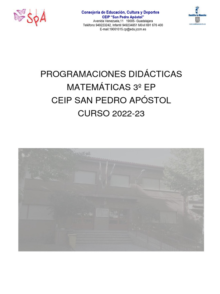 Programacion Matematicas 3o Primaria | PDF