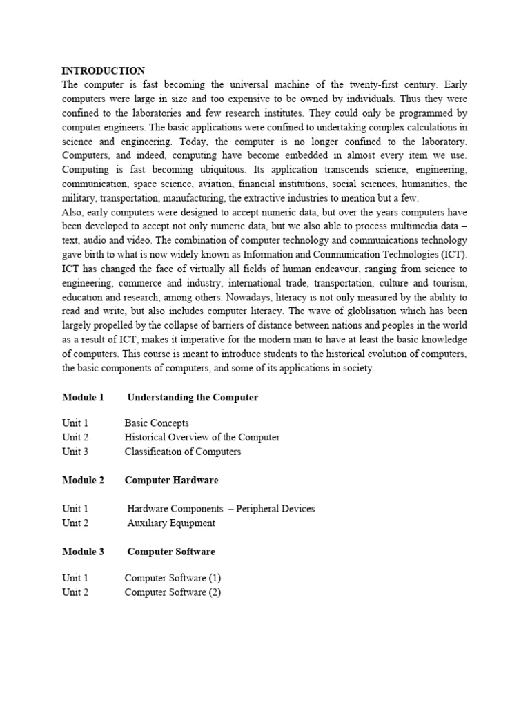 CSC 200 INTRODUCTION | PDF | Parallel Computing | Programming CSC 200 INTRODUCTION | PDF | Parallel Computing | Programming