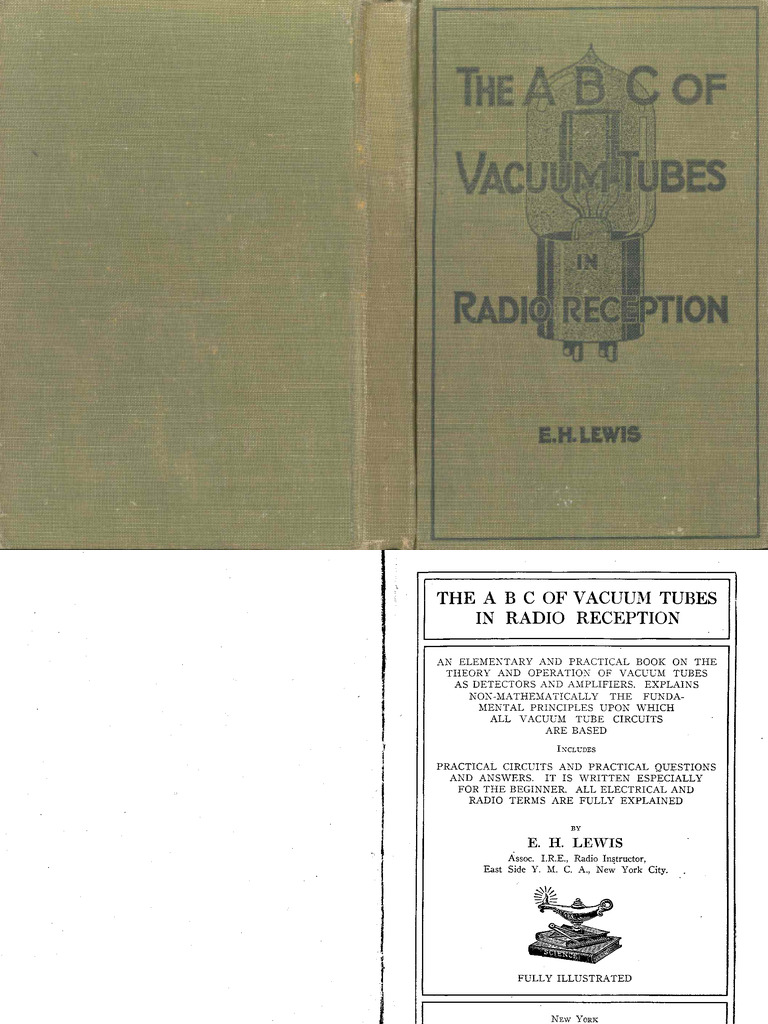 The ABC of Vacuum Tubes in Radio Reception - Lewis | PDF