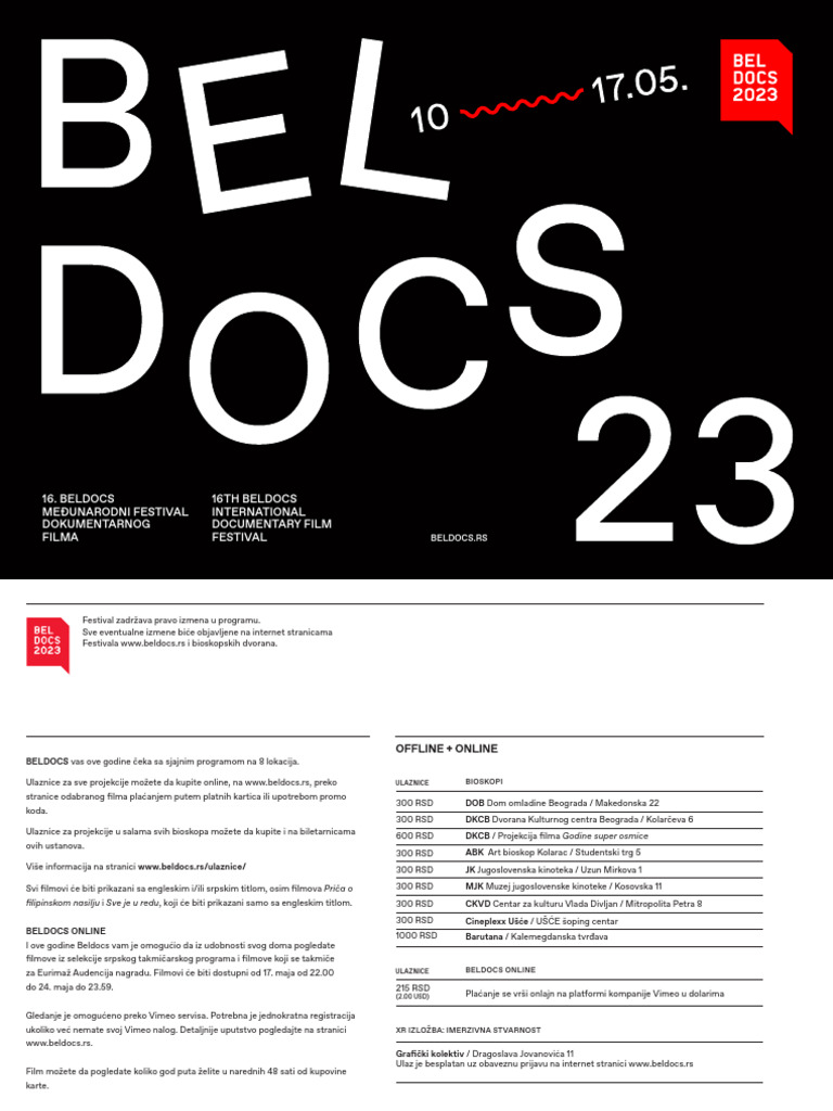 Beldocs Festivala Beldocs | PDF