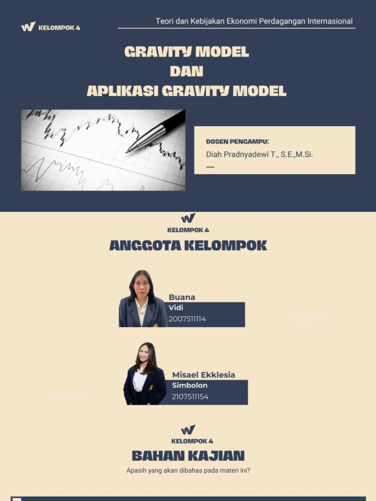 Gravity Model Dan Aplikasi Gravity Model | PDF