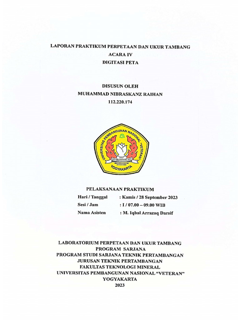 Draft Perpetaan ACARA 4 - Muhammad Nibraskanz Raihan | PDF