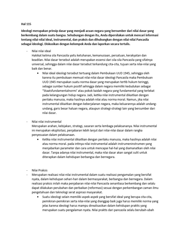 Hal 115 Pancasila | PDF