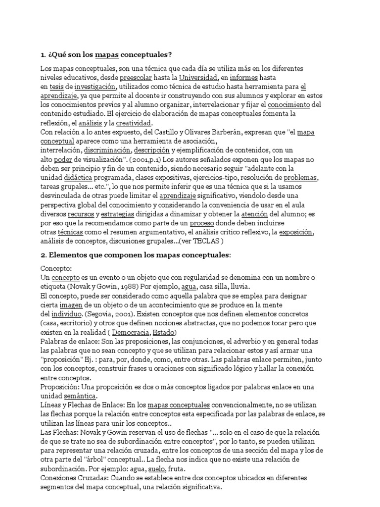 Ejercicio Mapa Conceptual | PDF