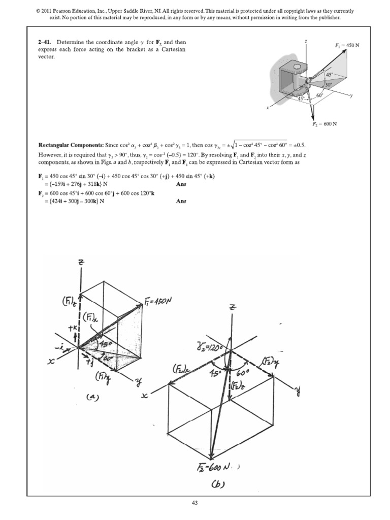 Three Dimensional Forces - Solved PRoblems | PDF Three Dimensional Forces - Solved PRoblems | PDF