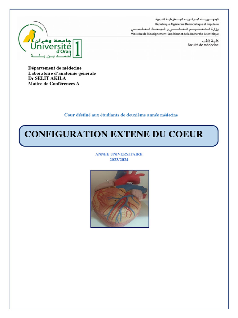 Configuration externe du cœur humain | PDF | Maison et jardin ...