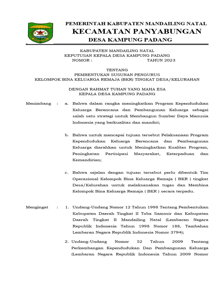 SK BKR Kmpung Padang | PDF
