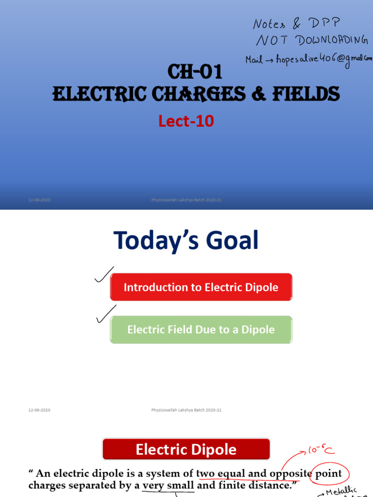 Dipoles | PDF | Torque | Dipole