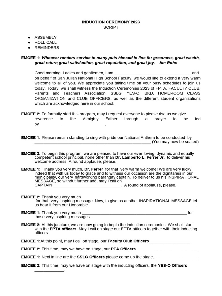 Teachers' Day Script | PDF