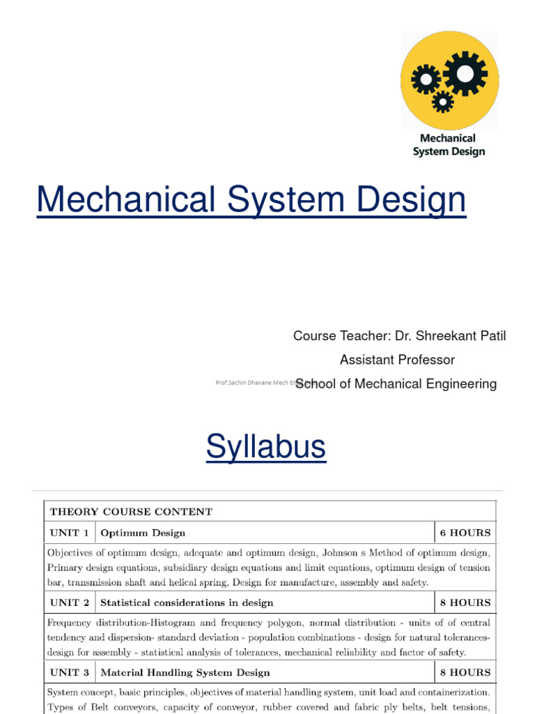 UNIT 2 MSD Statistical Considerations in Design | PDF