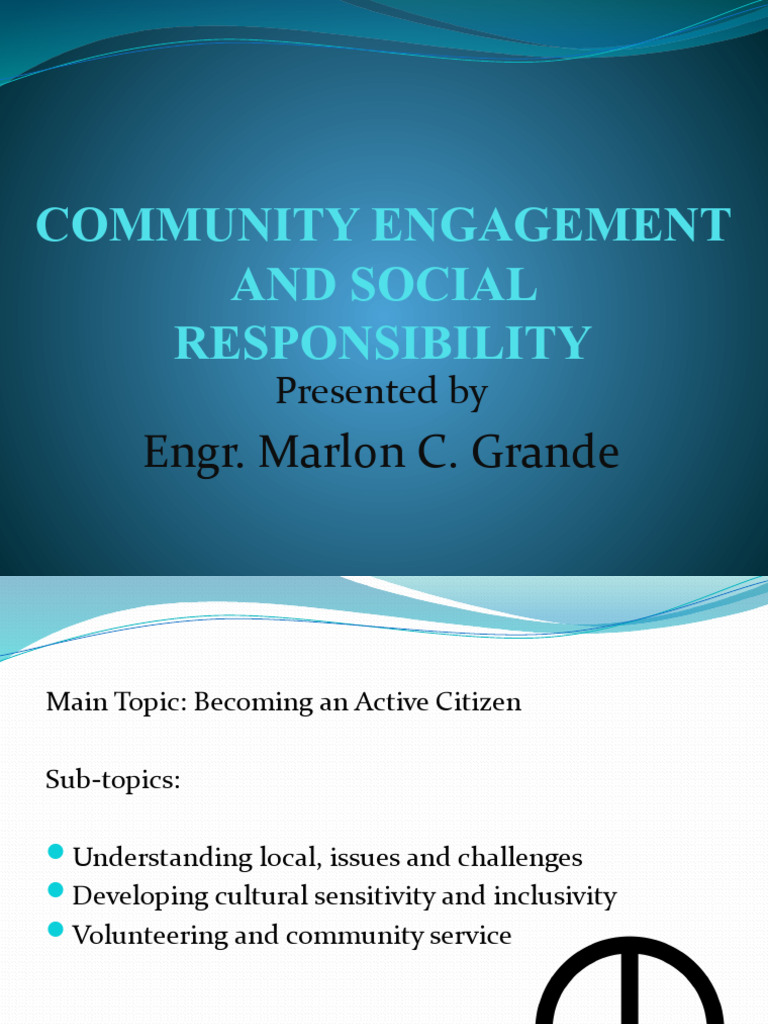 Community Engagement and Social Responsibility | PDF