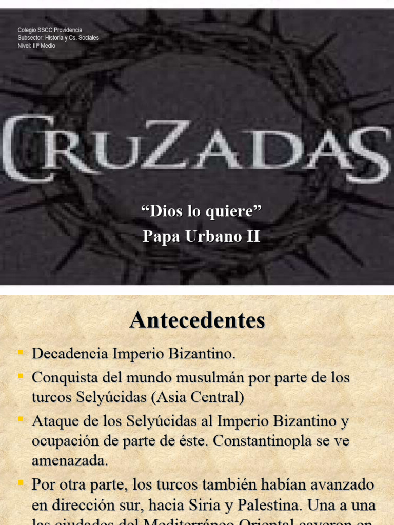 Las Cruzadas | PDF | Cruzadas | Guerra de la Edad Media