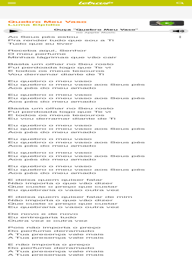 Quebro Meu Vaso - Luma Elpidio | PDF | Facebook