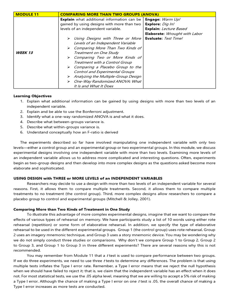 Biostatistics Module 11 12 | PDF Biostatistics Module 11 12 | PDF
