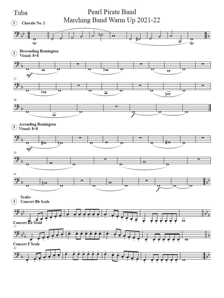 Warm+Up+Exercises+2021 22+ +tuba | PDF