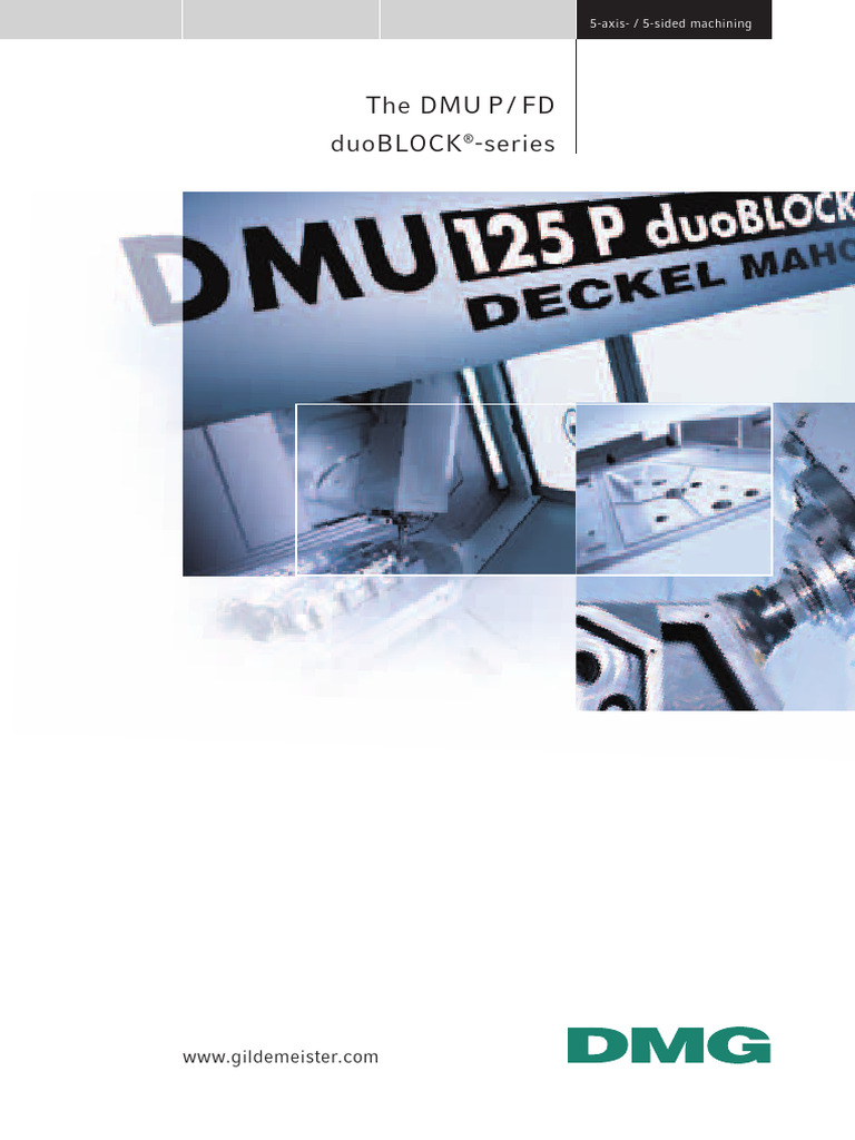 Asset Trade DMG Deckel Dmu PFD Doublock Series Dmu 80 100 125 160 P ...