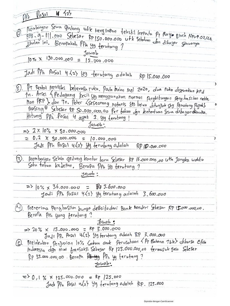 PPH PASAL 4 (2) - Olins Mamangkey | PDF