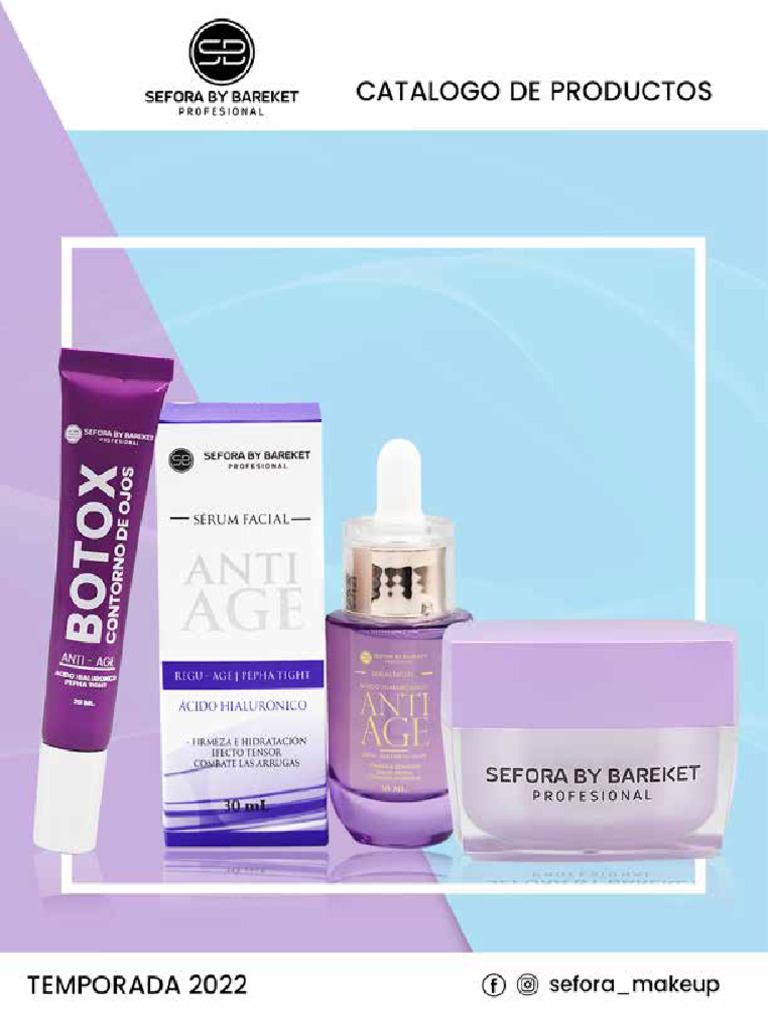 Productos de Cuidado Facial Sefora | PDF