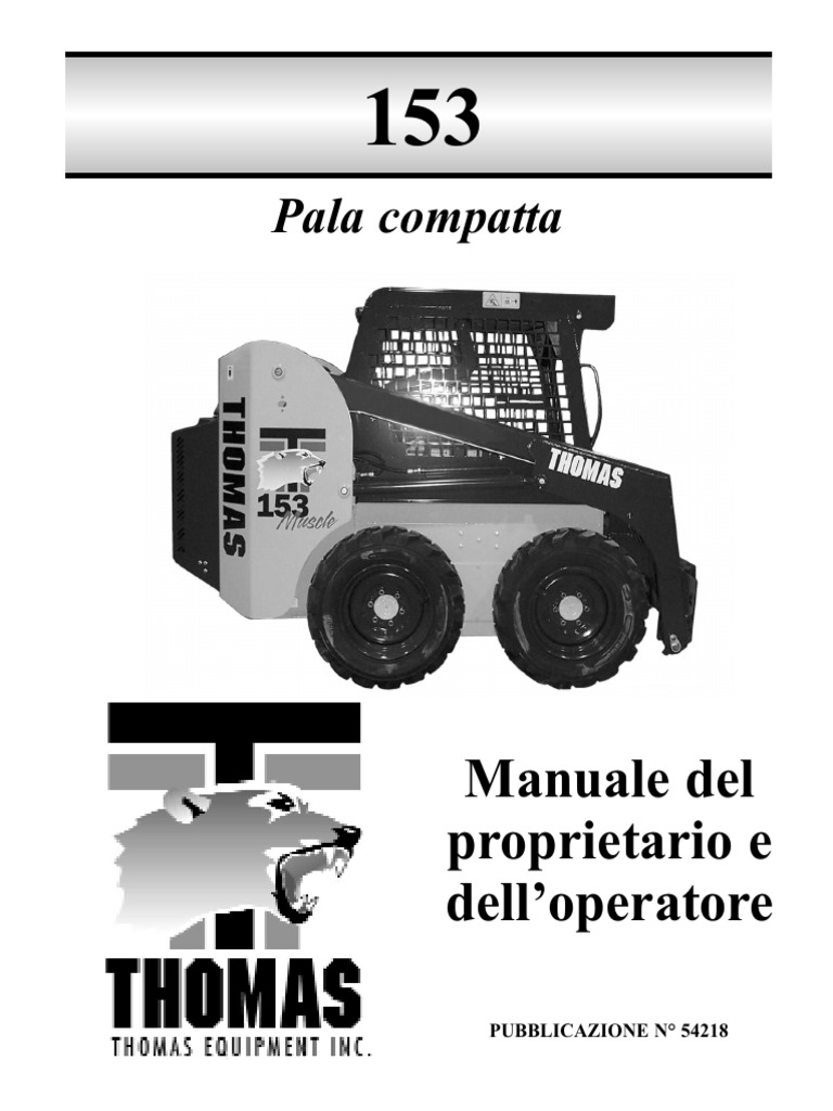 Manuale Operatore Thomas | PDF