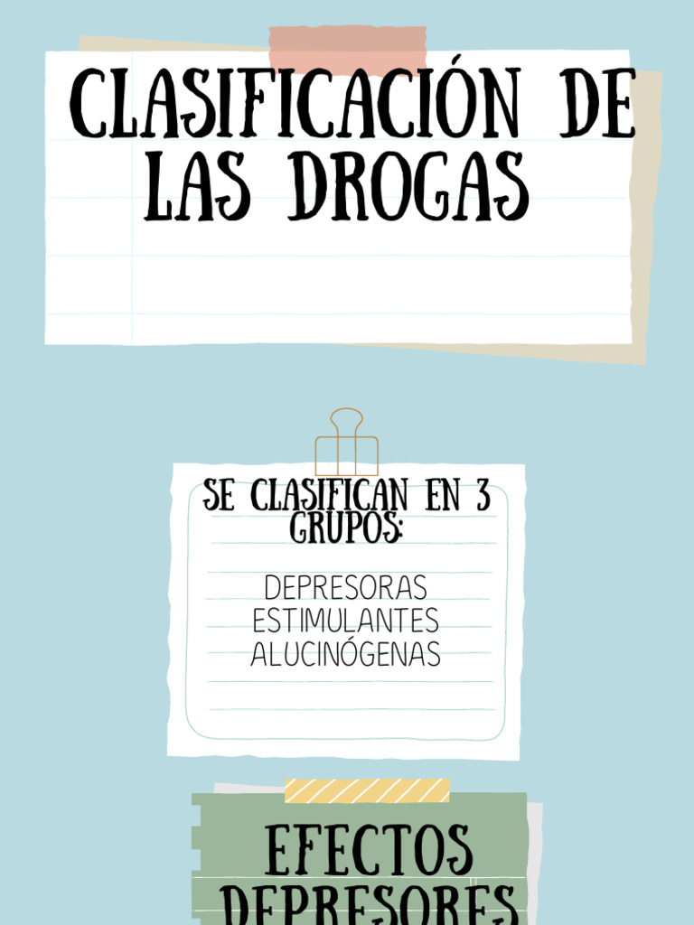 Clasificación de Las Drogas | PDF