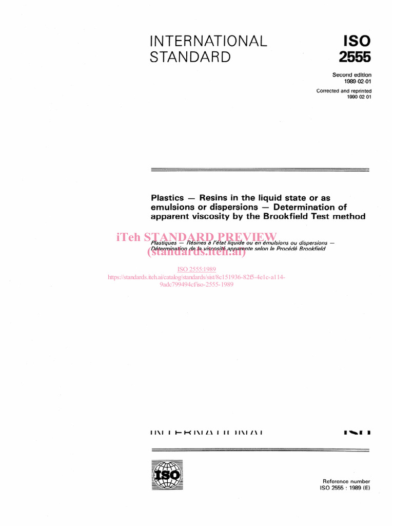 Iso 2555 1989 | PDF