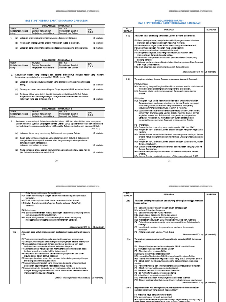 SEJ Bab 5 Esei | PDF